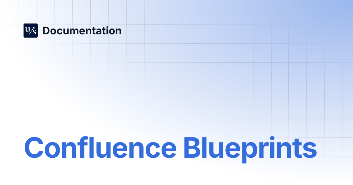 Confluence Blueprints | Documentation